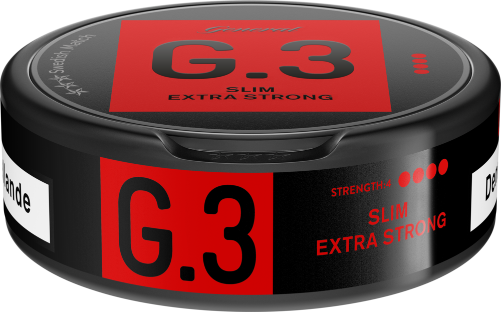 G.3 Super Slim White Strong Portion 5-pack – Tobakshuset.se