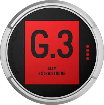 G.3 Extra Strong Slim Portion 5-pack – Tobakshuset.se